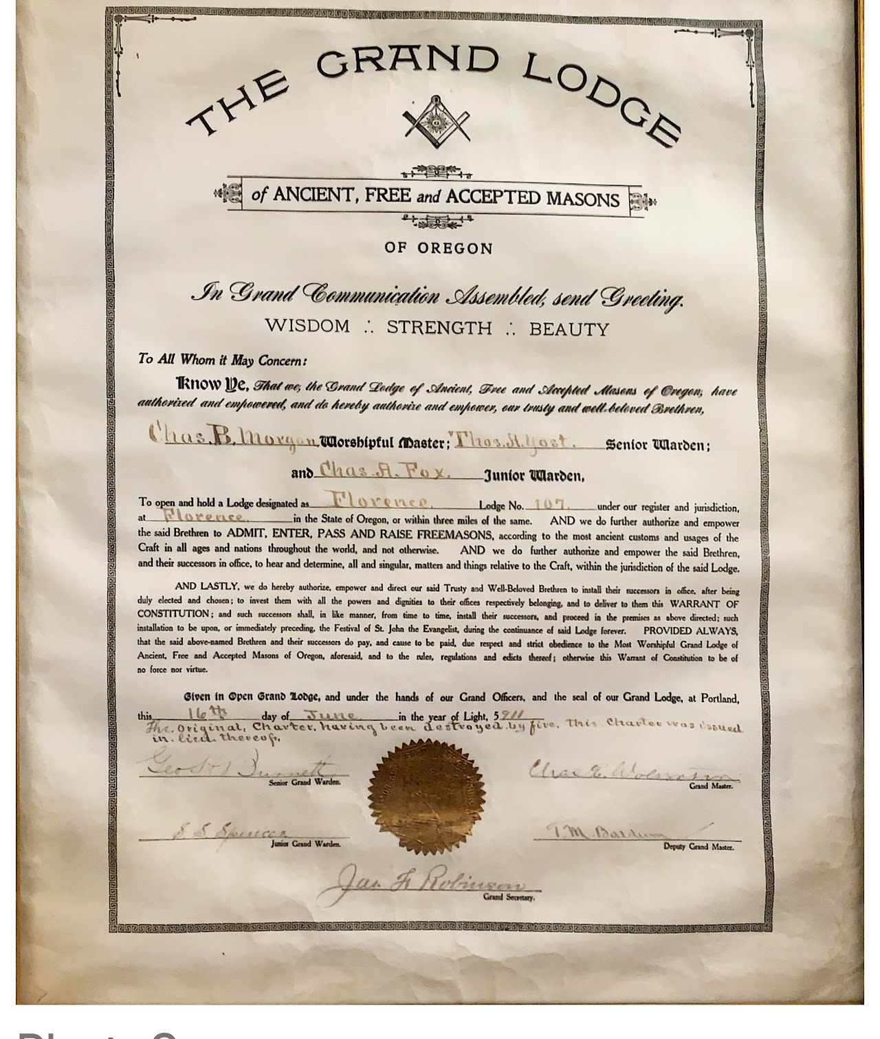 History – Florence Masonic Lodge No. 107,AF&AM of Oregon